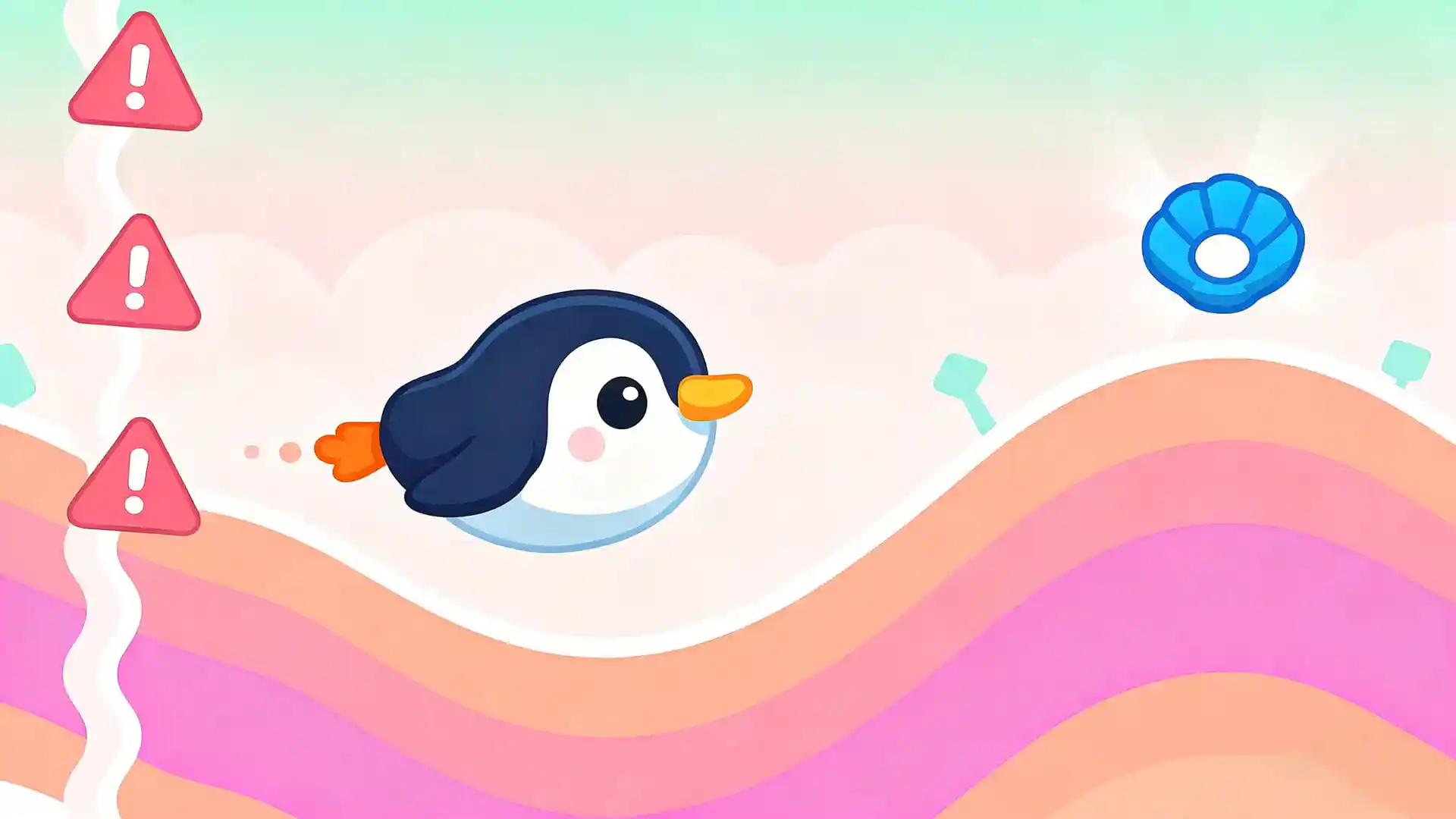 Penguin Slide — Play on Pico Game